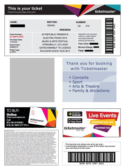 Ticketmaster Ticketfast Barcode Format Georgie Casey