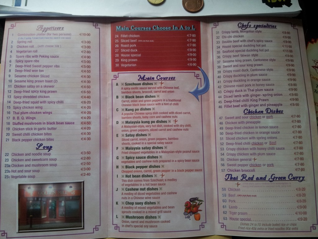 Tulsi Ennis & Golden Mill Ennis Menus – Georgie Casey